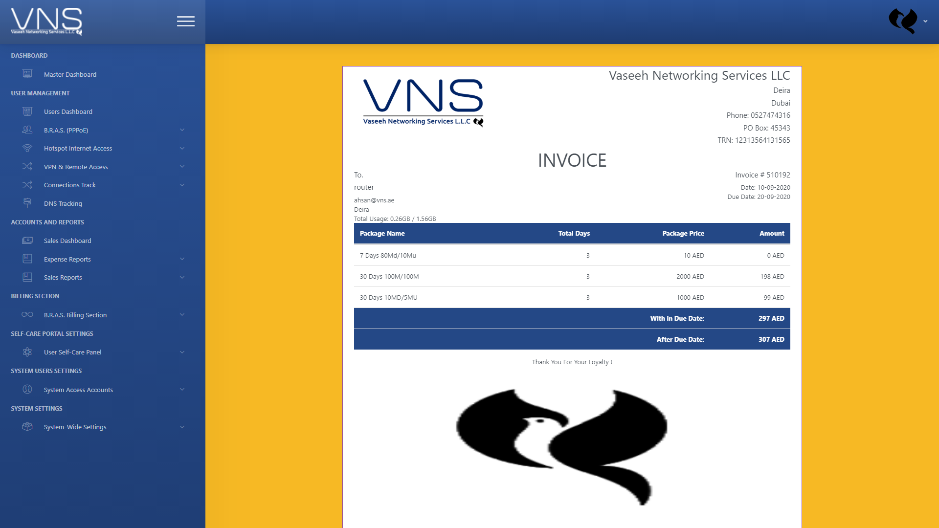VNS LLC's CHIS V2 - ISP Billing Systems for Streamlined Management